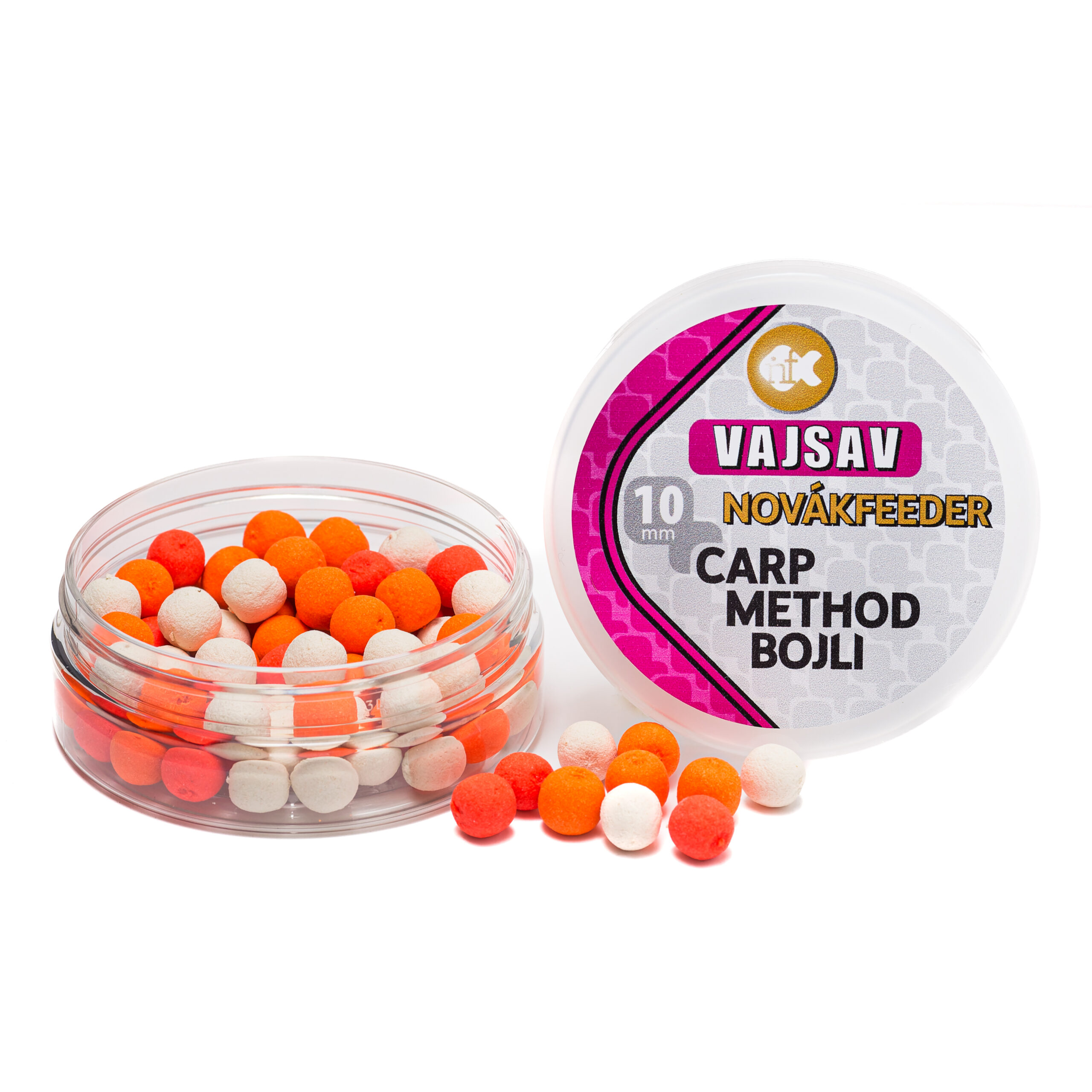 NOVÁKFEEDER CARP METHOD BOJLI 10MM VAJSAV - NovákFeeder Webáruház