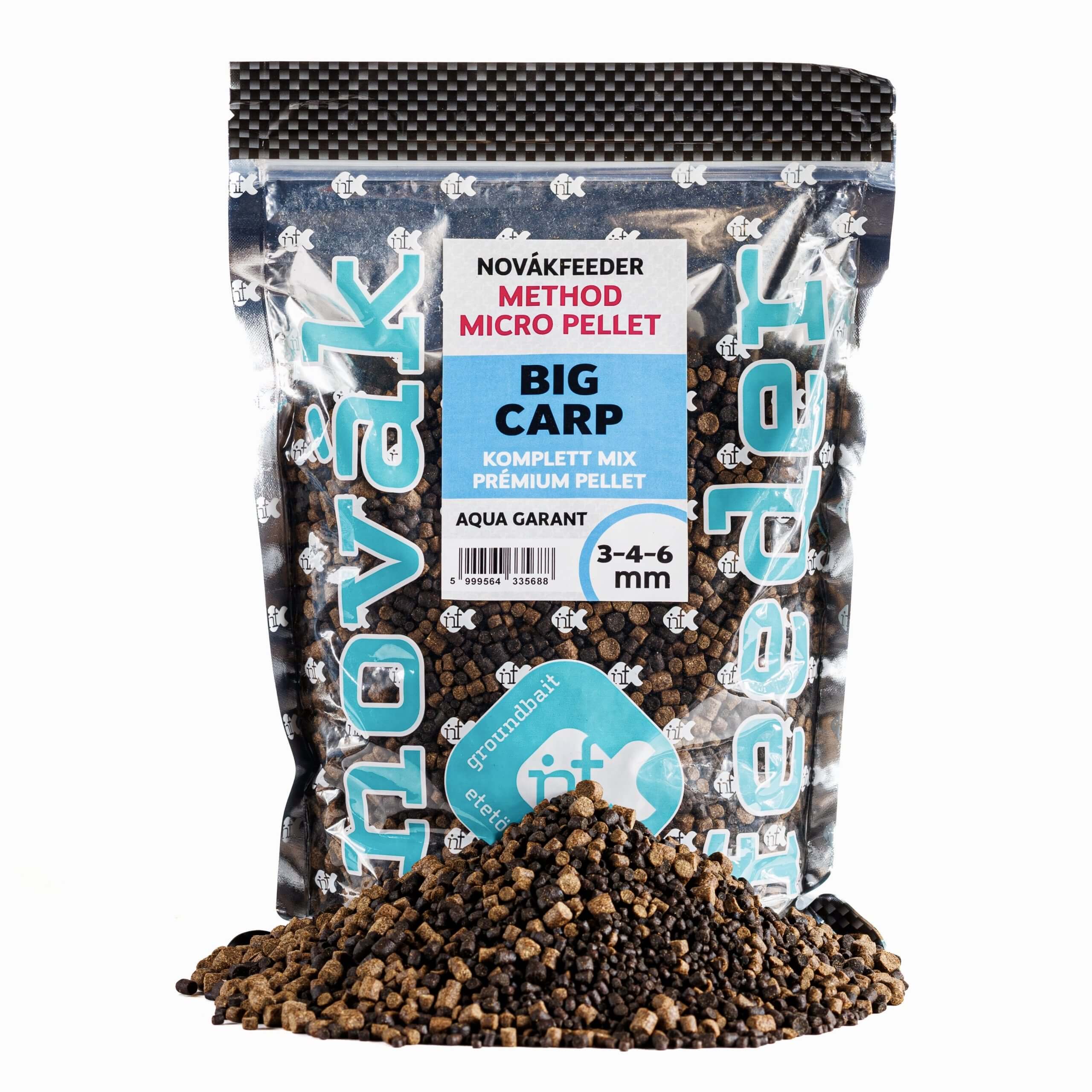 NOVÁKFEEDER METHOD MICRO PELLET BIG CARP 3-4-6MM - NovákFeeder Webáruház